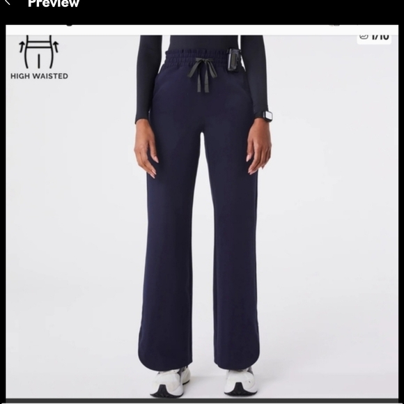 Figs | Pants & Jumpsuits | Figs High Waisted Wide Leg Navy Xs Petite ...